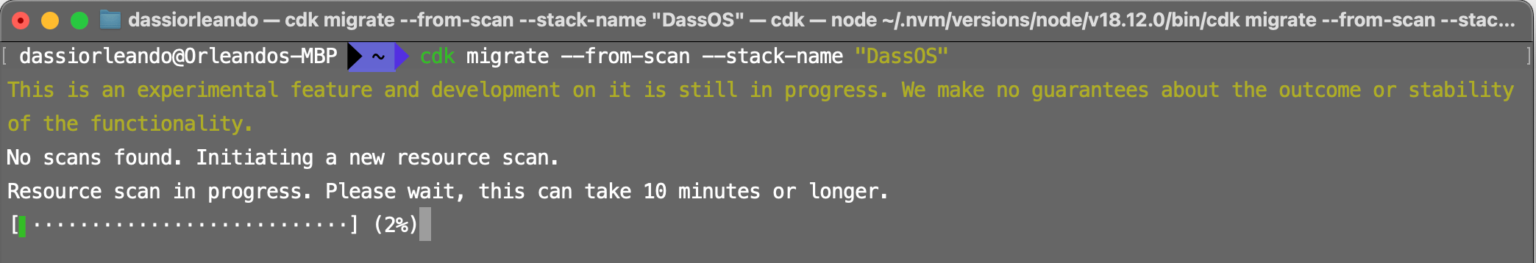 Migrating Resources to AWS CDK Using "CDK Migrate" Command